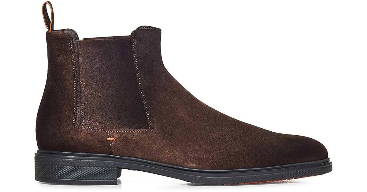 Santoni Easy Boots in Brown for Men | Lyst