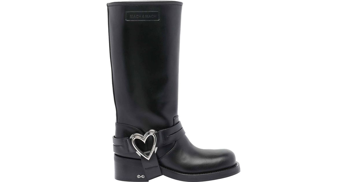 Mach & Mach Boots in Black | Lyst