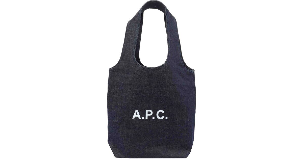 A.P.C. Tote Ninon Small in Blue | Lyst UK