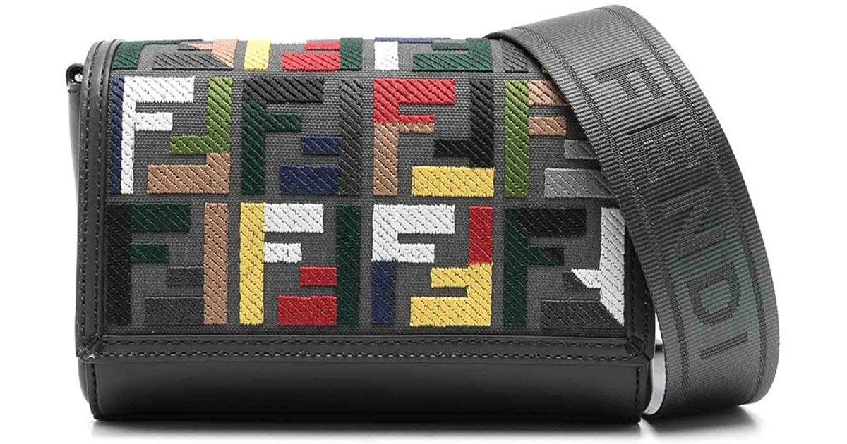 Fendi Compact Bag in Gray for Men | Lyst