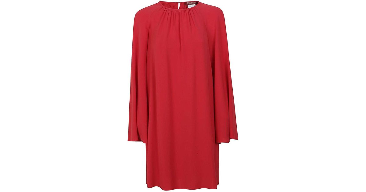 Max Mara Midi Dress in Red | Lyst