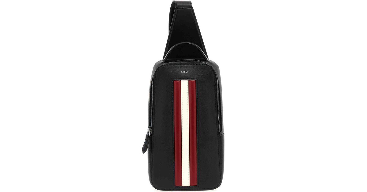 Bally Mythos Sling Backpack in Black for Men | Lyst