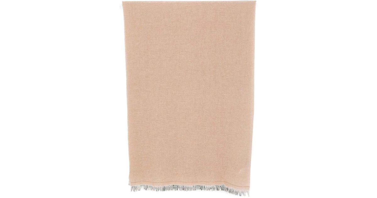 Fabiana Filippi Wool Scarf in Natural | Lyst UK