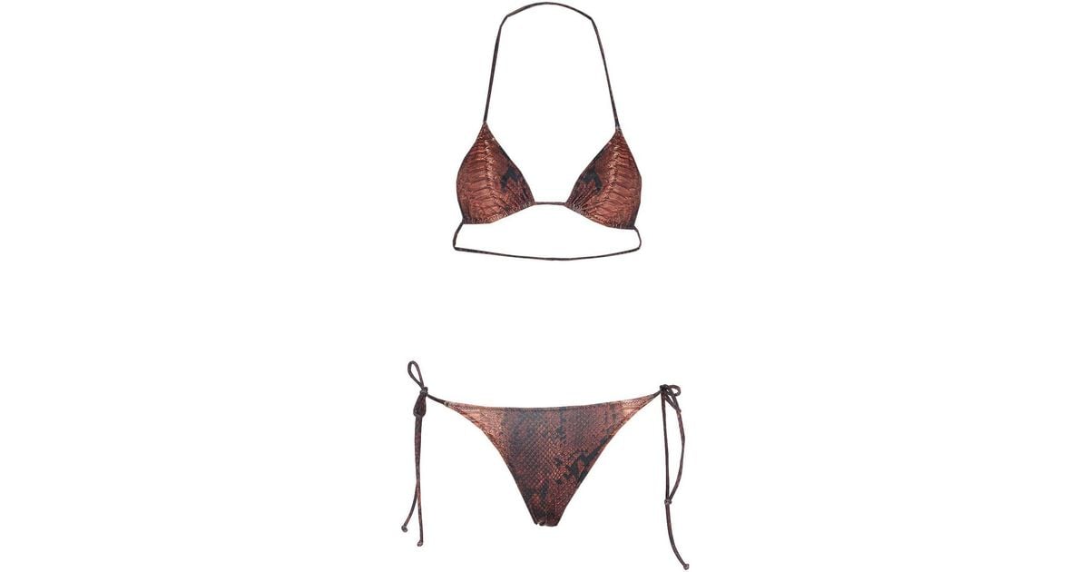 Jean Paul Gaultier Bikini Set in Brown | Lyst UK