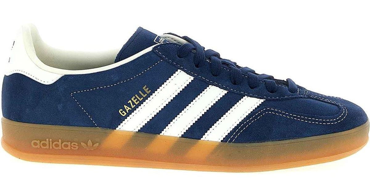 adidas Originals Gazelle Indoor Sneakers in Blue for Men | Lyst UK