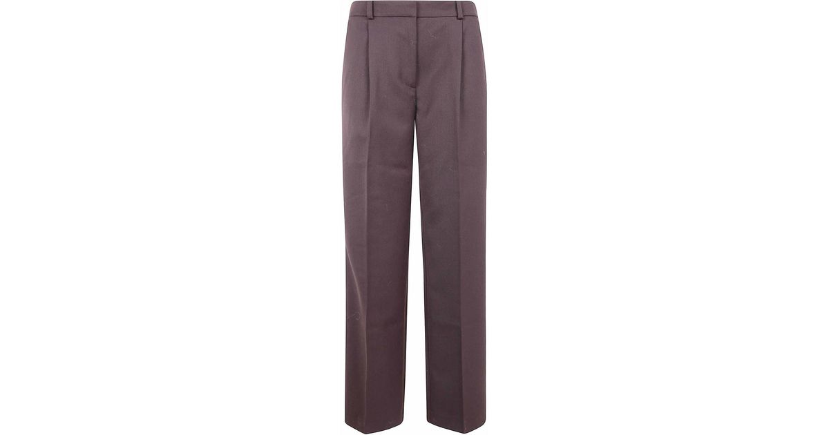 Anine Bing Pants in Purple | Lyst UK
