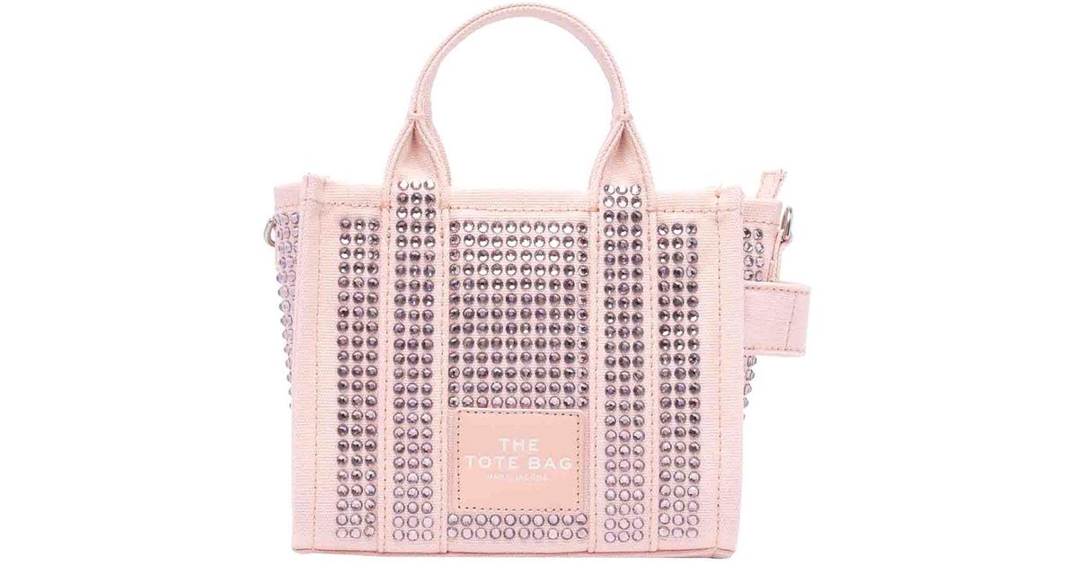 Marc Jacobs The Crystal Canvas Crossbody Tote Bag in Pink | Lyst