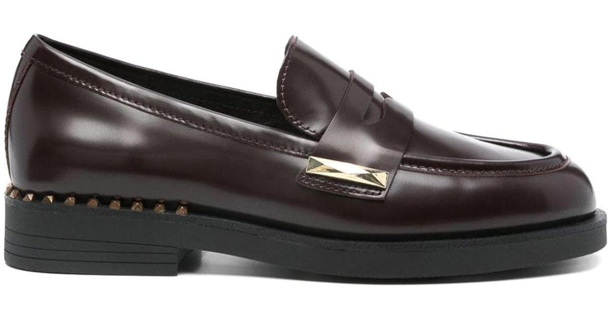 Ash Leather Whisper Loafers in Black | Lyst