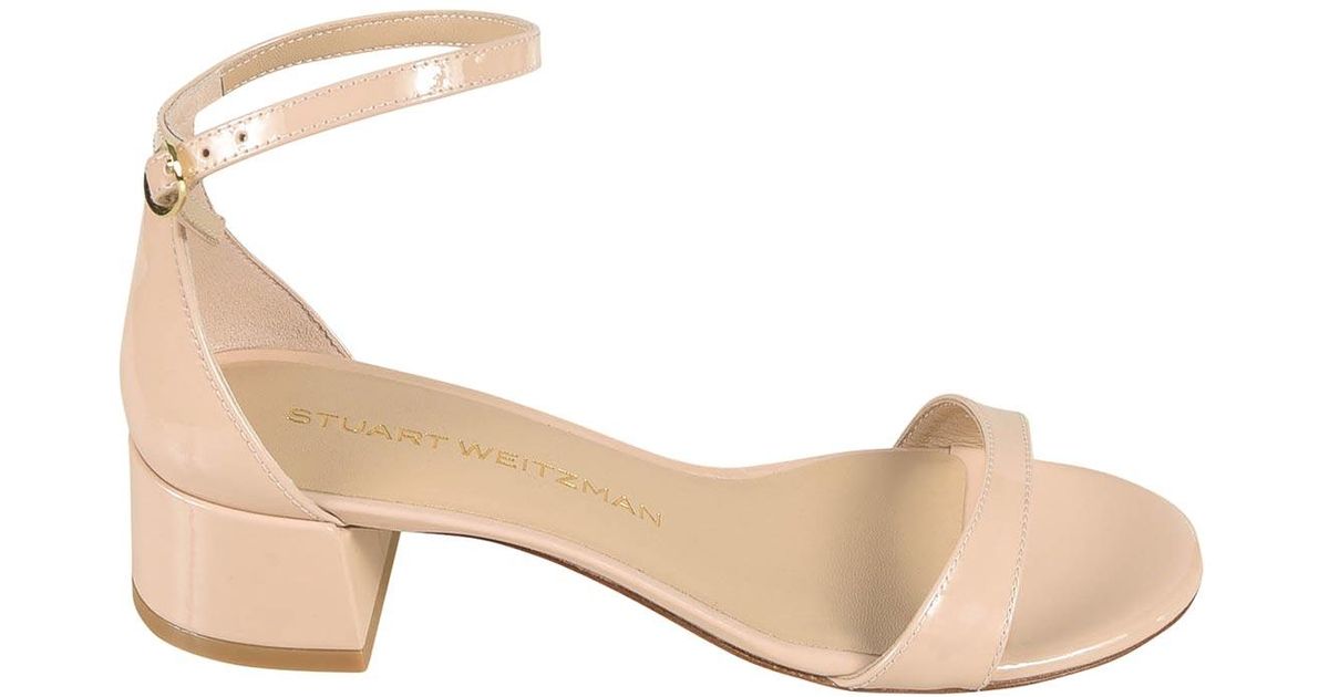 Stuart Weitzman Sandals in Natural | Lyst UK