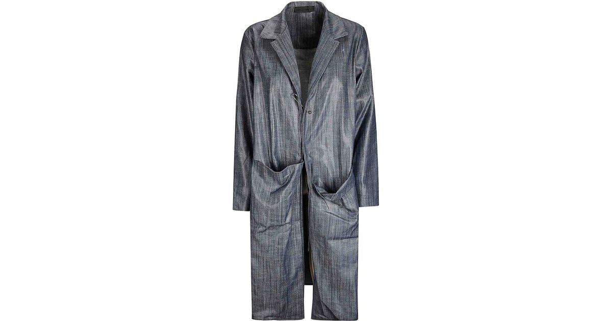 Maria Calderara Long Jacket in Gray | Lyst