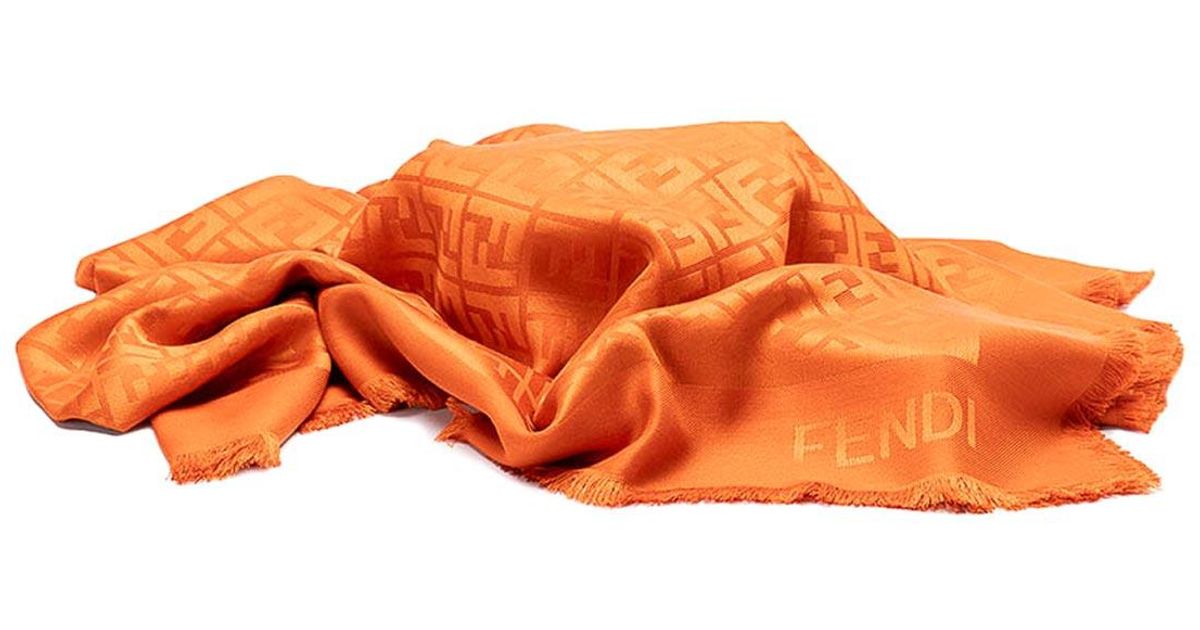 Fendi Ffshawl in Orange | Lyst
