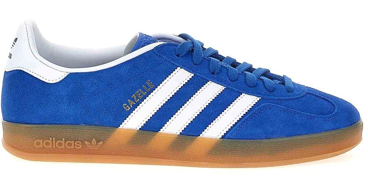 adidas Originals Gazelle Indoor Sneakers in Blue for Men | Lyst UK