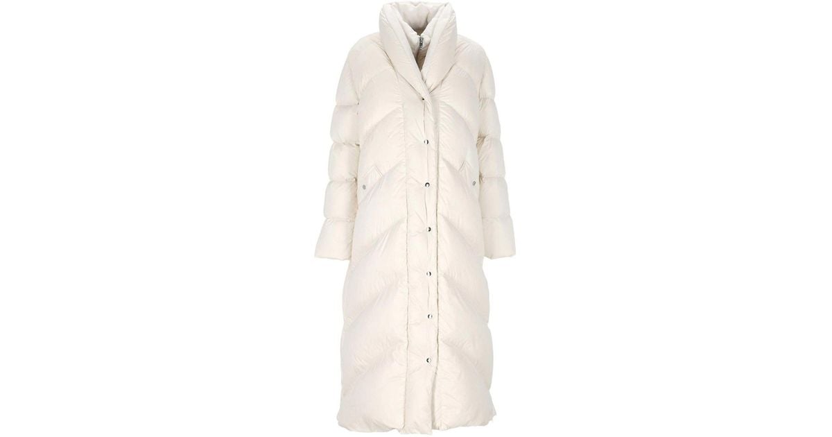 Add Coat With Buttons in White | Lyst UK