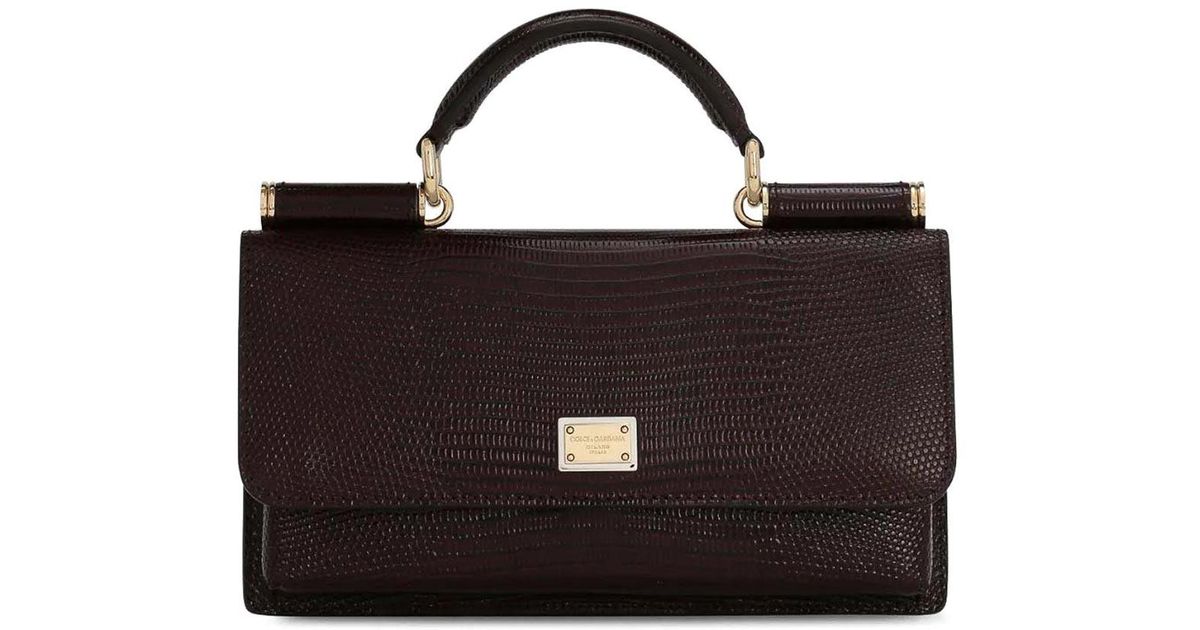 Dolce & Gabbana Iguana Print Dg Phone Case Bag in Black | Lyst UK