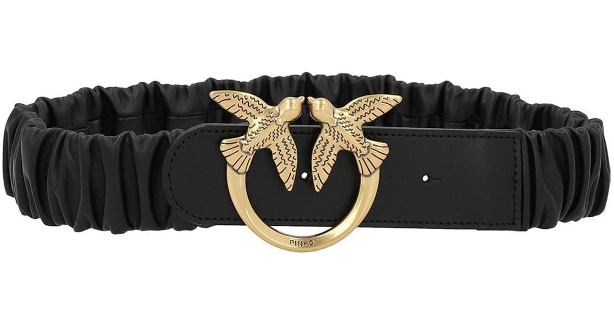 Pinko Love Ruffle Belt in Black | Lyst UK