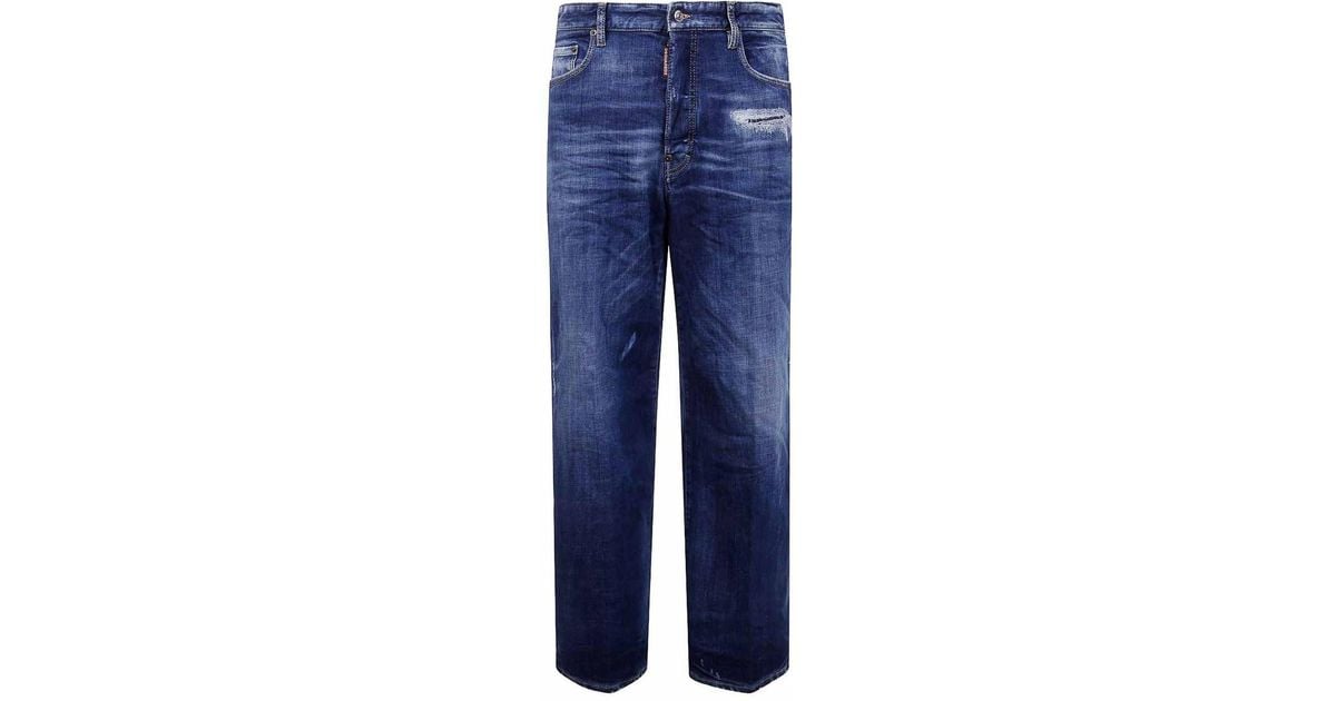 DSquared² Jeans With Experienced Effect in Blue for Men | Lyst UK