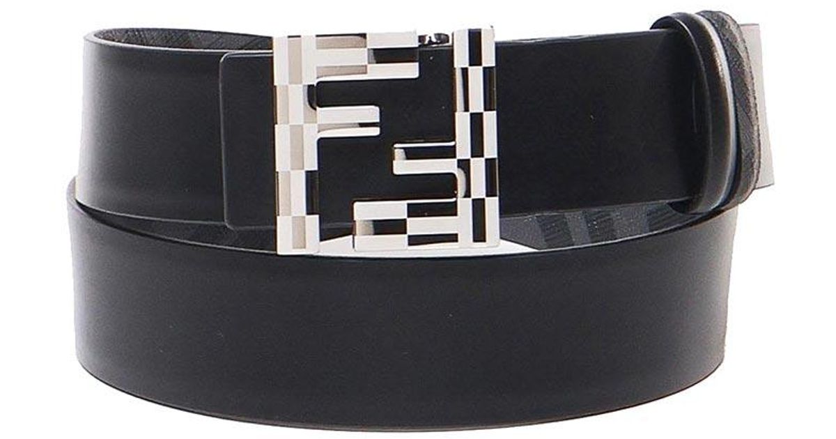 Fendi Reversible Belt Ff in White for Men | Lyst