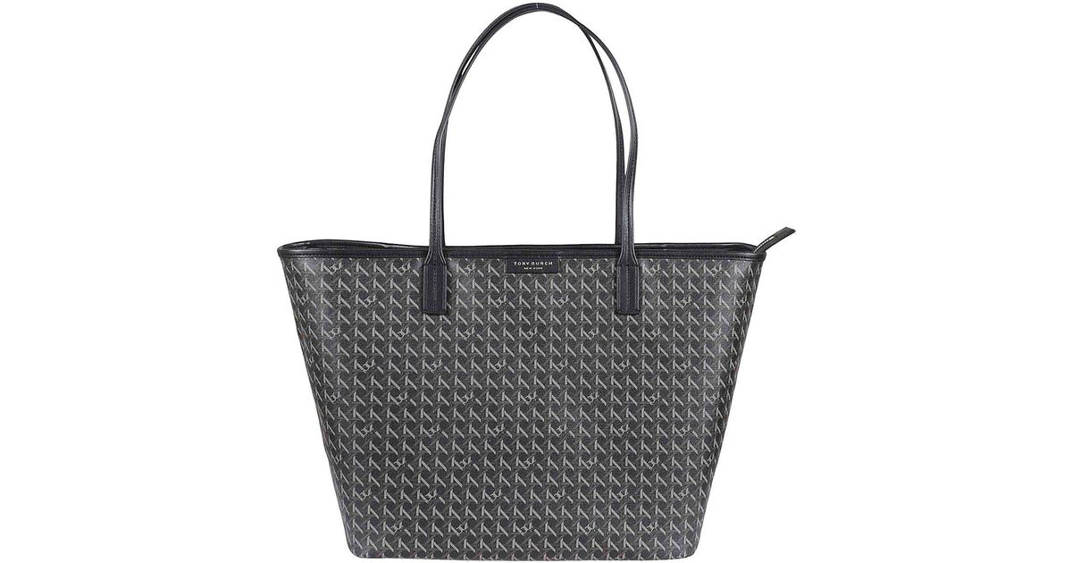 Tory Burch Ever Ready Canvas Bag in Black | Lyst
