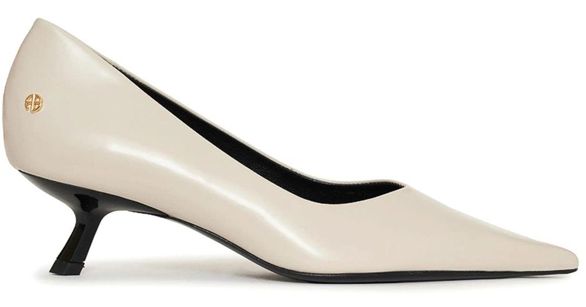 Anine Bing Ivory Pumps in Natural | Lyst