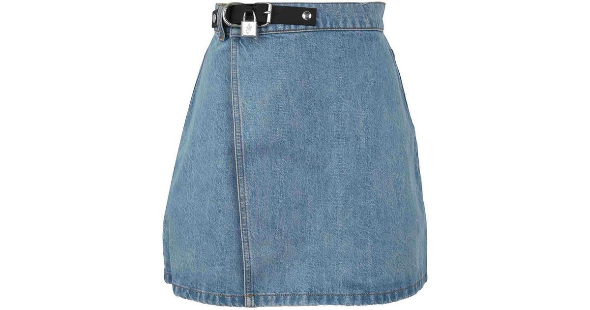 JW Anderson Mini Skirts in Blue | Lyst
