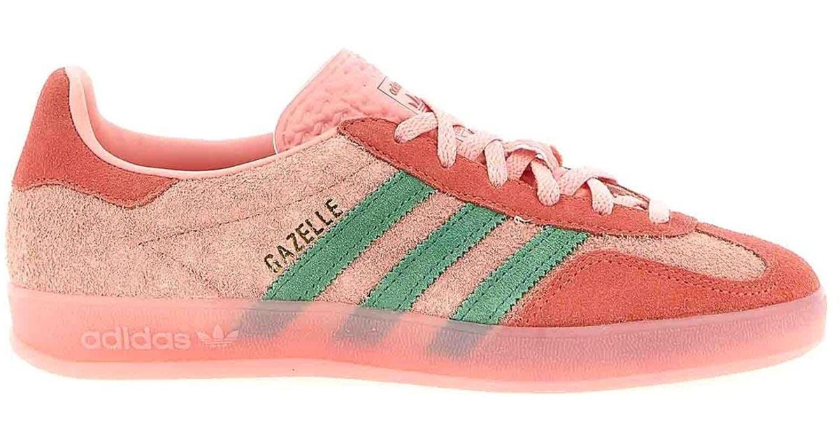 adidas Originals Gazelle Indoor Sneakers in Red | Lyst UK