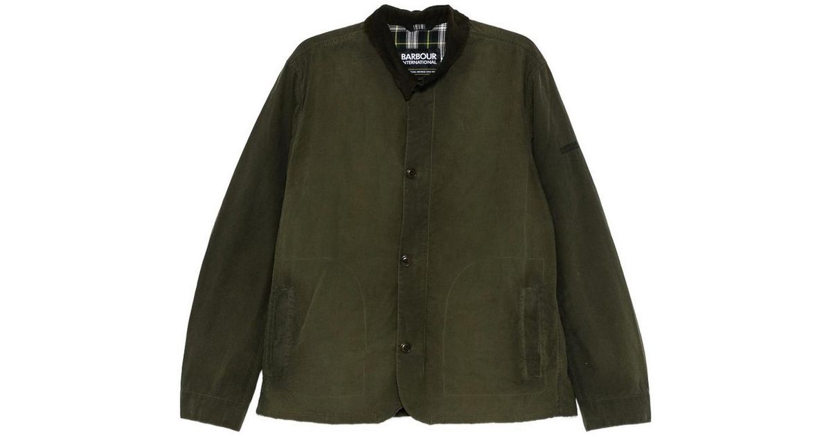 Barbour Troon Washed Jacket in Green for Men | Lyst