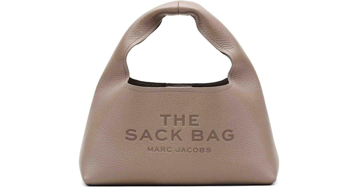 Marc Jacobs The Leather Mini Sack Bag in Metallic | Lyst