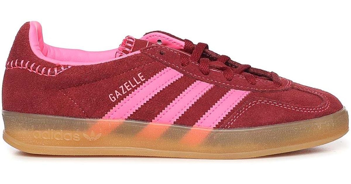 adidas Originals Gazelle Indoor Sneakers in Red | Lyst UK