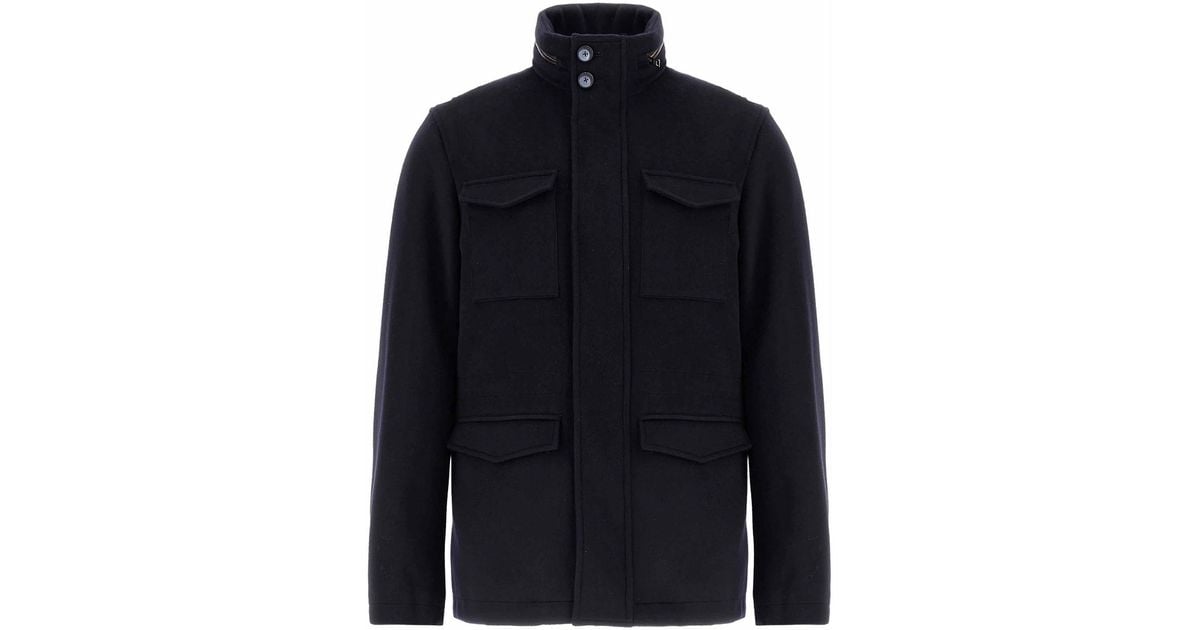 Herno Field Jacket in Blue for Men | Lyst UK