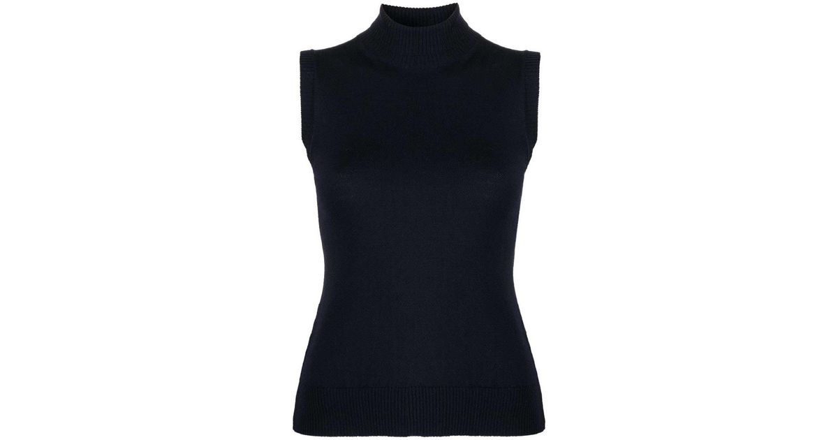 Sportmax Vest in Blue | Lyst