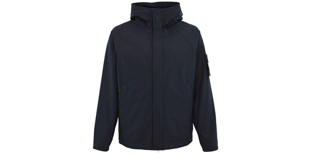 Stone Island Parka Soft Shell-R in Blue for Men | Lyst UK
