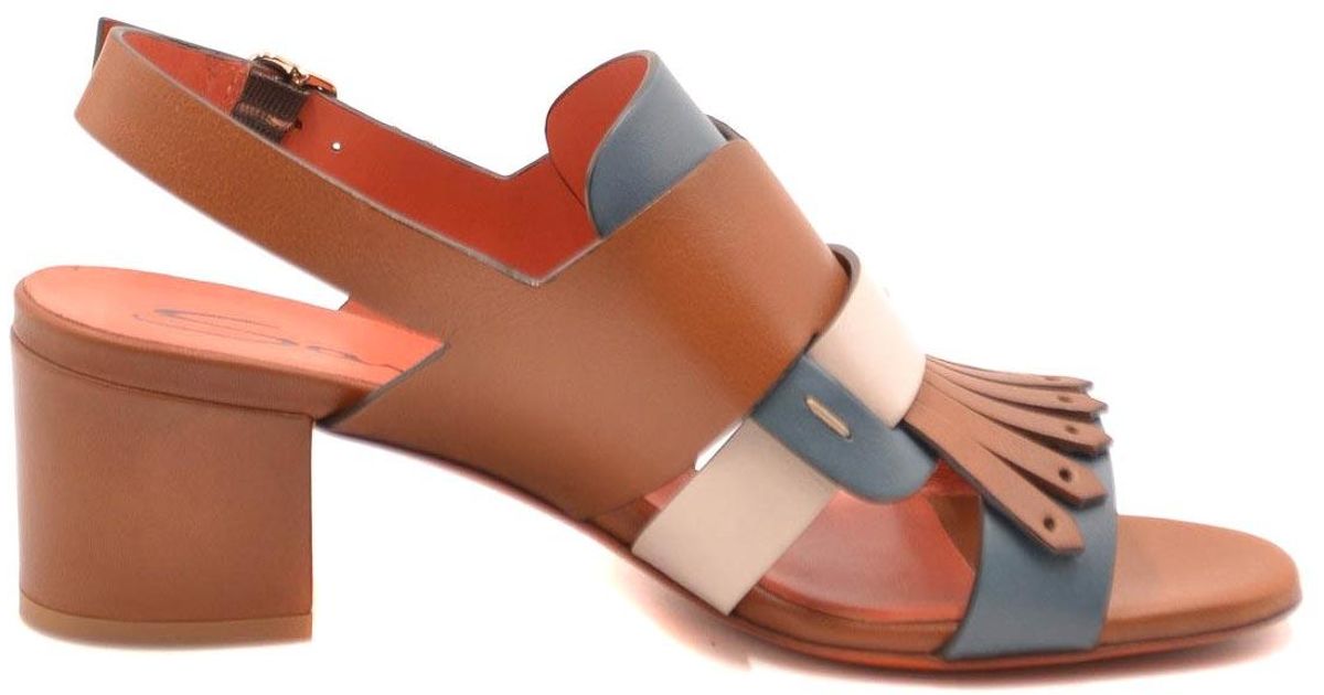 Santoni Sandals in Brown | Lyst
