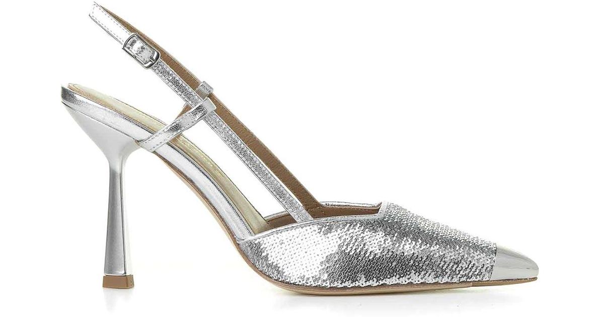 Chantal Slingback Pumps in White | Lyst