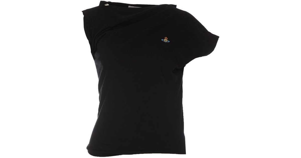 Vivienne Westwood Hebo Logo Top in Black | Lyst UK