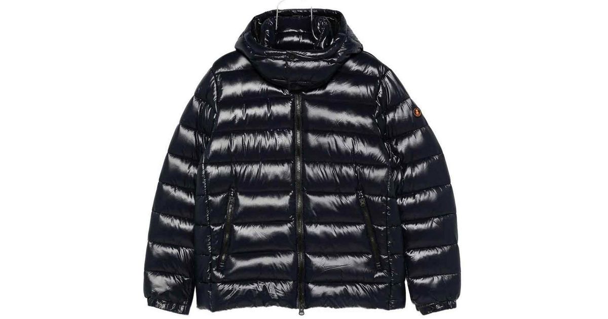 Save The Duck Puffer Jacket in Blue for Men | Lyst UK