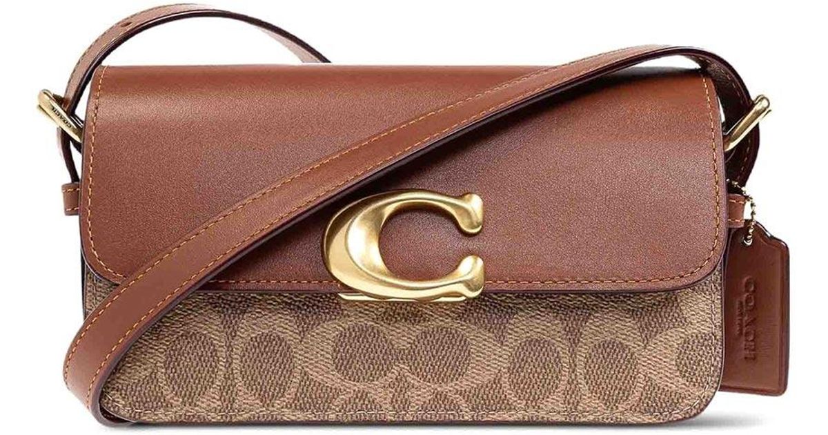 COACH Zoe Shoulder Bag in Brown | Lyst