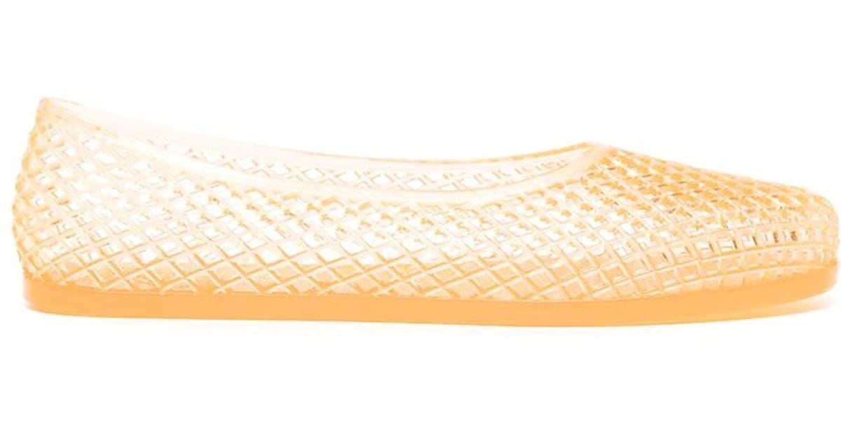 Ancient Greek Sandals Perforated Flats in Natural | Lyst UK