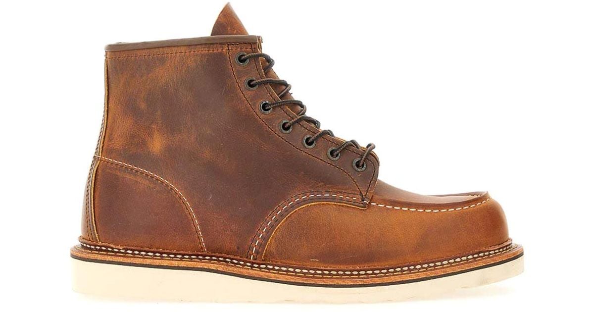 Red Wing Boot Classic Moc Toe in Brown for Men | Lyst