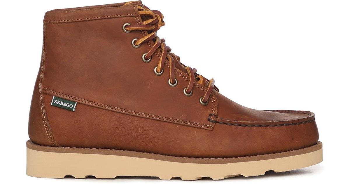 Sebago Tala Mid Crazy Horse Ankle Boots in Brown for Men | Lyst UK