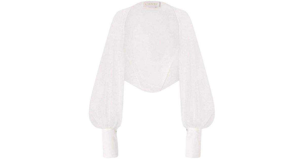 Genny Organza Booths in White | Lyst