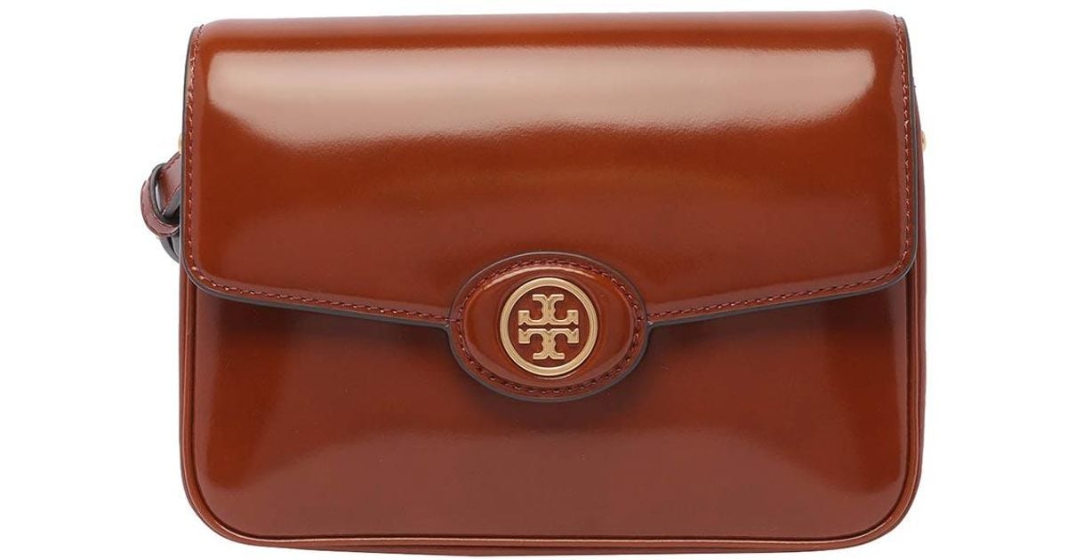 Tory Burch Robinson Shoulder Bag Convertible in Brown | Lyst Tory Burch Robinson Shoulder Bag Convertible in Brown | Lyst