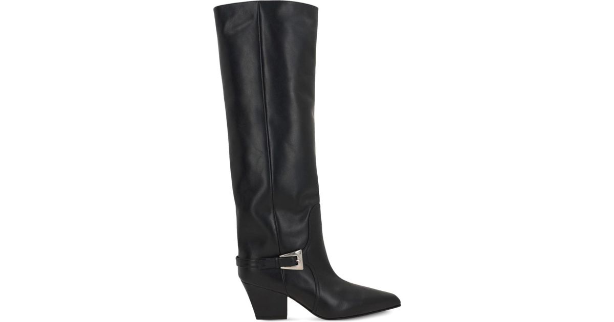 Paris Texas Jane Buckle Boots in Black | Lyst