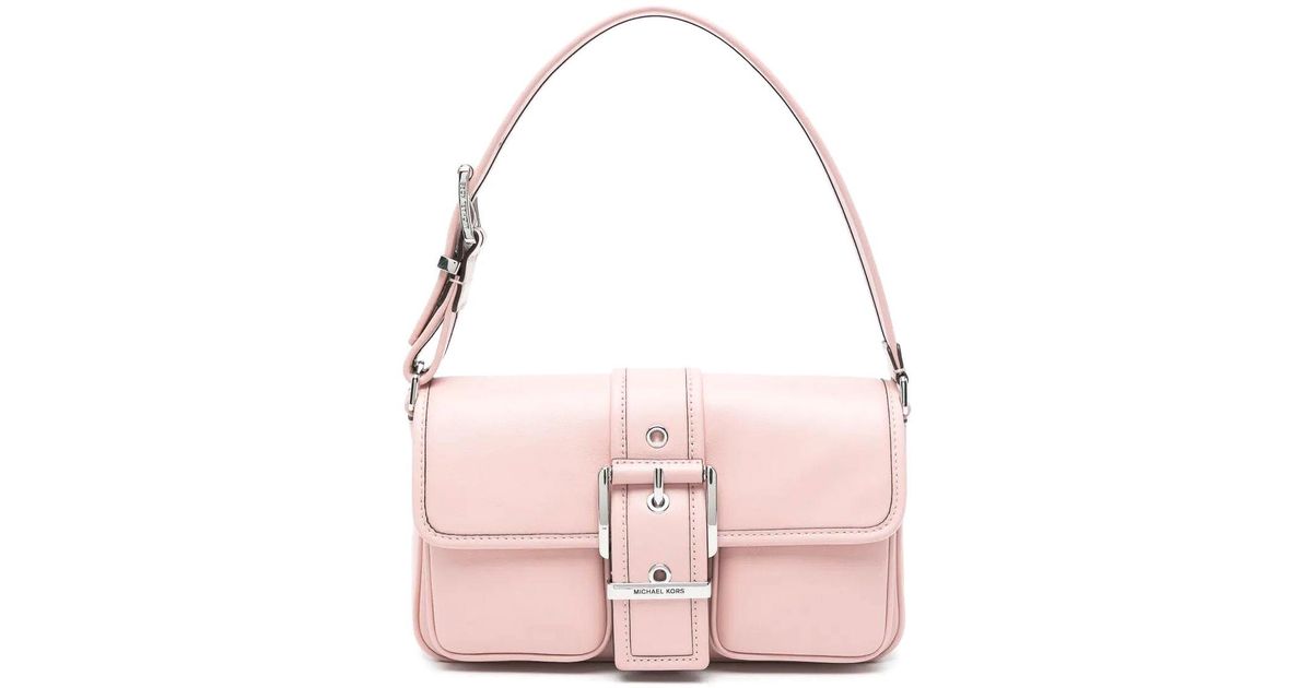 Michael Kors Colby Medium Shoulder Bag in Pink | Lyst
