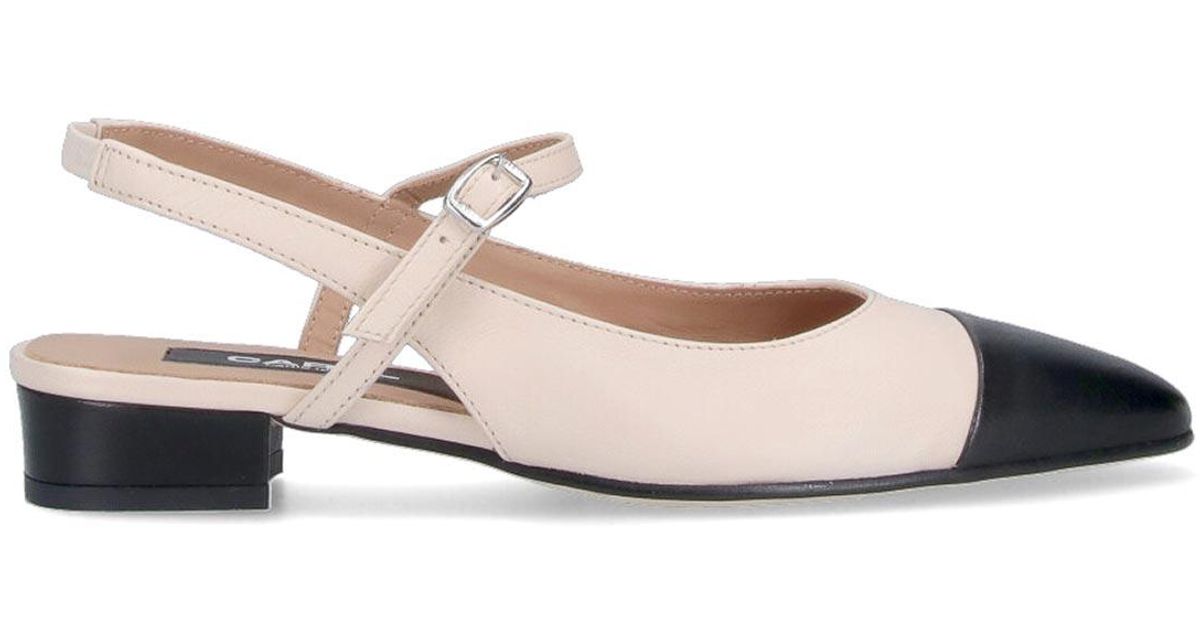 CAREL PARIS Mules Slingback in Natural | Lyst