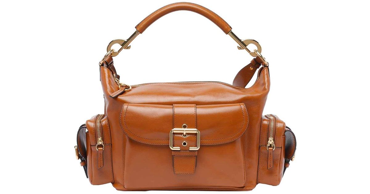 Chloé Leather Camera Bag in Brown | Lyst