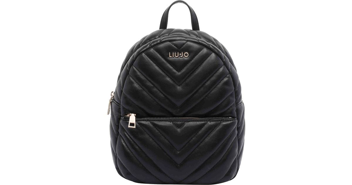 Liu Jo Logo Backpack in Black | Lyst UK