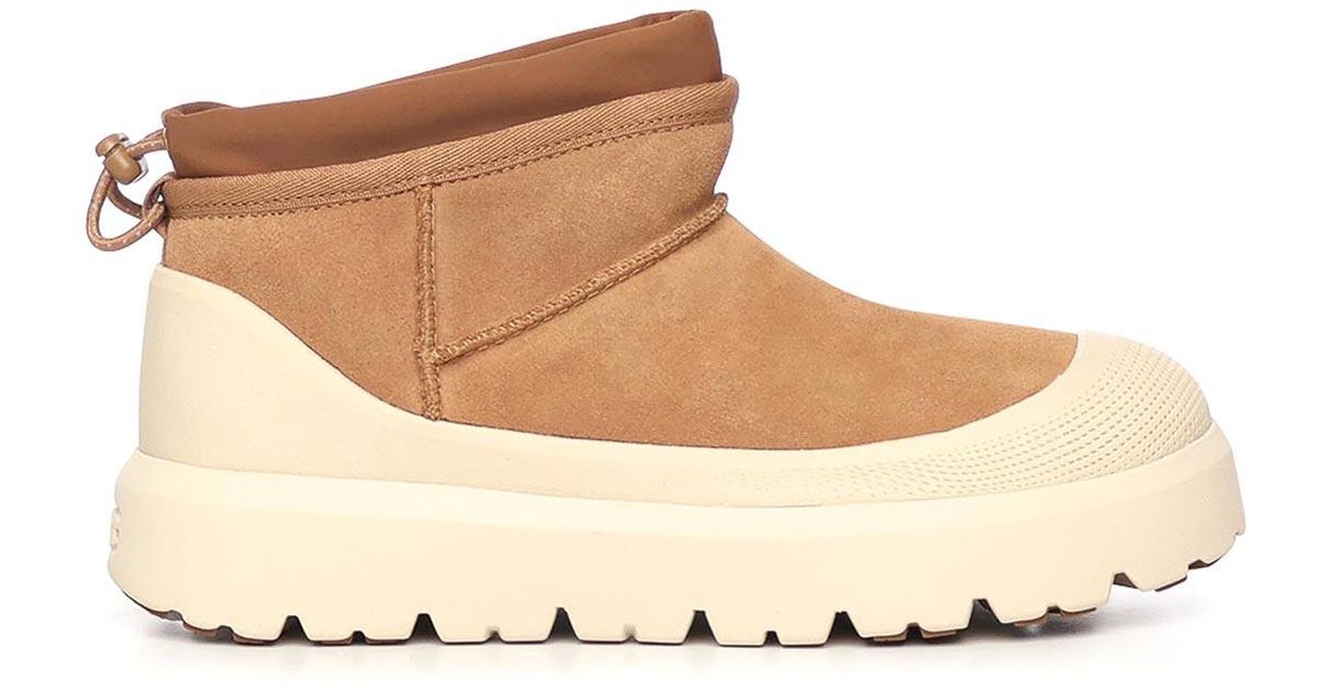 UGG Classic Ultra Mini Weather Hybrid Boots in Natural for Men | Lyst