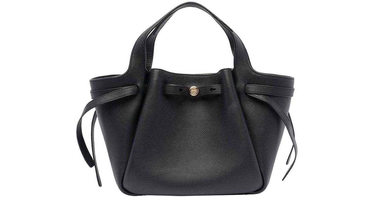 Tory Burch Romy Boston Bag in Black | Lyst