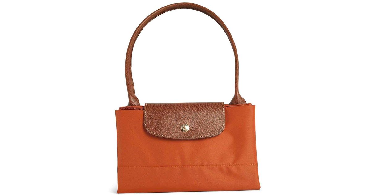 Longchamp Le Pliage Original L Bag in Orange | Lyst UK