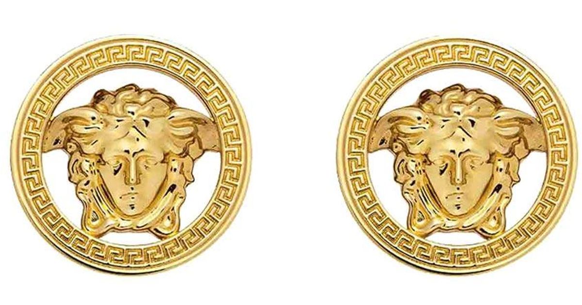 Versace Medusa Earrings Golden Model in Metallic | Lyst